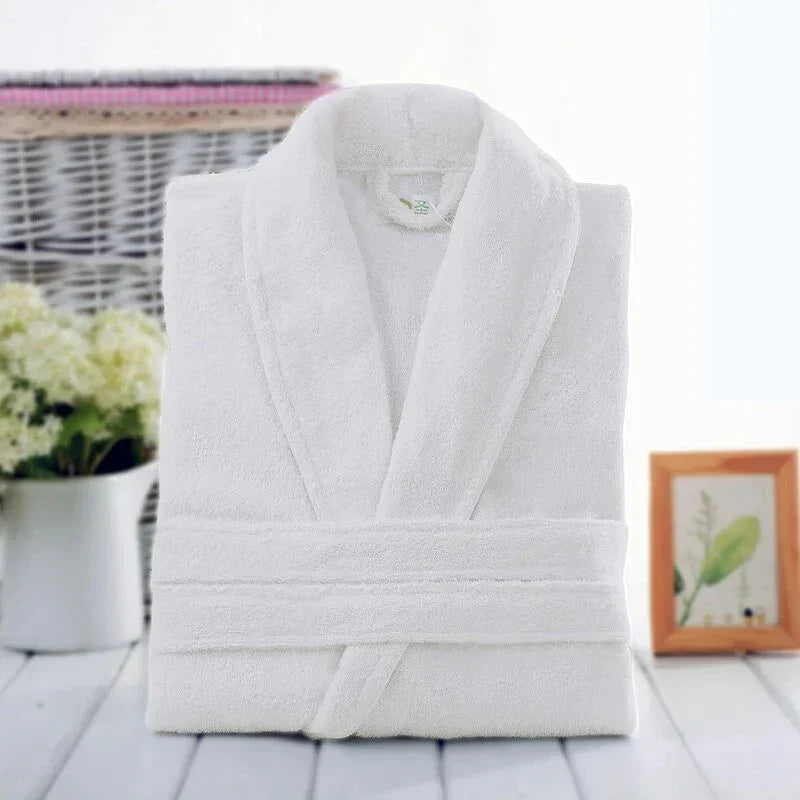 Waffle Weave Cotton Bath Robe